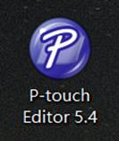 如何使用模板创建竖版或旗帜标签（P-touch Editor 5.4 Windows)